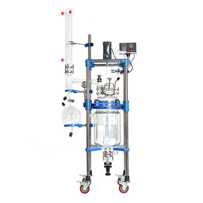 Kapal Reaktor Laboratorium Berjaket Kaca Besar 1-100L